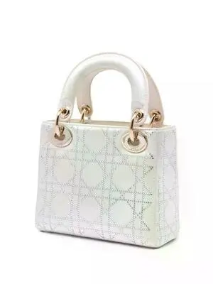 Dior Mini Lady Satchel - White