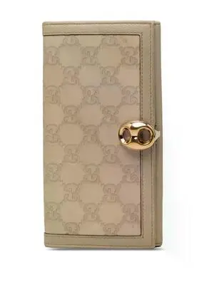 Gucci 2000-2015 Guccissima Wave Continental Wallet Long Wallets - Neutrals