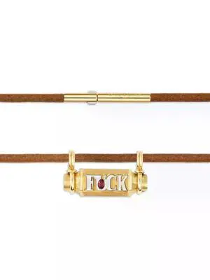 MARIE LICHTENBERG Smash Locket Ruby Necklace - Gold