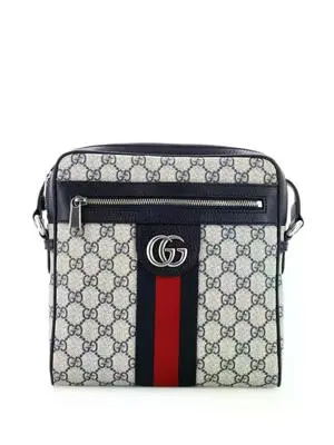 Gucci Ophidia Messenger Bag Gg Coated Canvas Small Crossbody Bag - Blue
