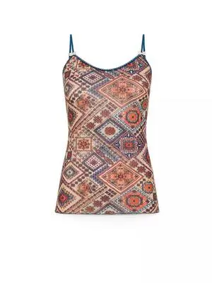 Momoni Geometric Print Top