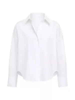 KULSON Kelly Curved-hem Shirt - White