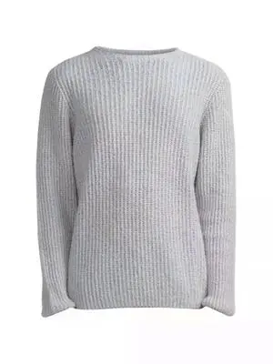 HANNES ROETHER Ribbed Knit Crew Neck Sweater