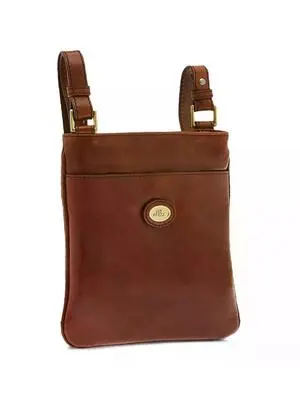 THE BRIDGE Zip-fastening Leather Messenger Bag - Brown