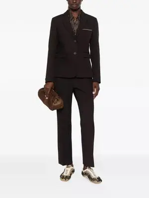 Peserico Single-breasted Blazer With Bead Trim