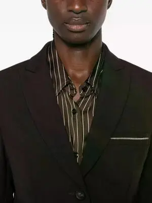 Peserico Single-breasted Blazer With Bead Trim