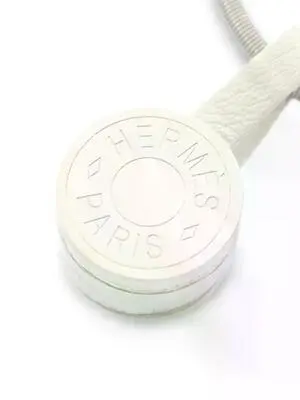 Hermès Tone Logo Embossed Magnets - Silver