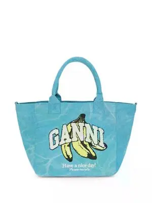 GANNI Banana Print Tote Bag