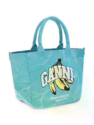 GANNI Banana Print Tote Bag