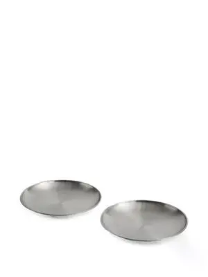 HAY Stainless-steel Plates - Silver