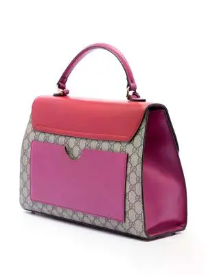 Gucci Gg Supreme Padlock Top Handle Bag