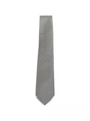 TOM FORD Micro-patterned Neck Tie - Black