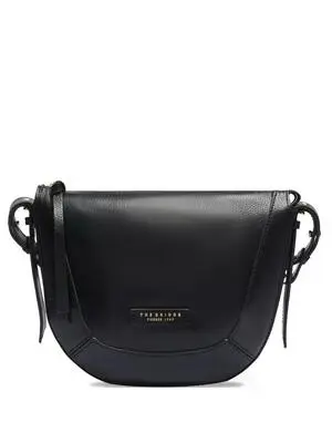 THE BRIDGE Pebbled Leather Cross Body Bag - Black
