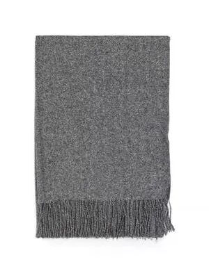 GOIA Fringed Marl Scarf - Grey
