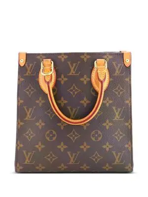 LOUIS VUITTON Sac Plat Nm Bag Monogram Canvas Bb Tote Bag - Brown