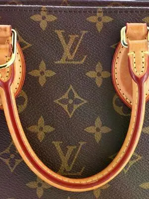 LOUIS VUITTON Sac Plat Nm Bag Monogram Canvas Bb Tote Bag - Brown