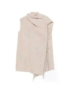 Fabiana Filippi Fringe-trim Sleeveless Jacket