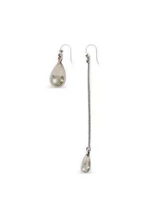 ANN DEMEULEMEESTER Judith Teardrop Mismatched Earrings - Silver