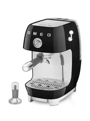 SMEG Anni 50 Logo-plaque Cold-brew Manual Espresso Machine - Black