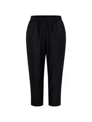 Dusan Elasticated Waistband Carrot Trousers - Black