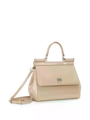 Dolce & Gabbana Sicily Leather Tote Bag