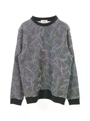 Hermès Equestrian Hardware 3d Knit Sweater - Blue