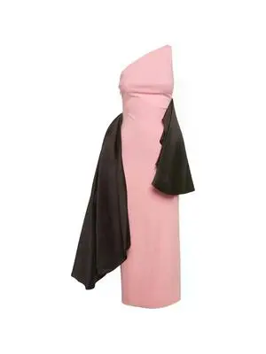 Solace London Calla Draped Maxi Dress - Pink