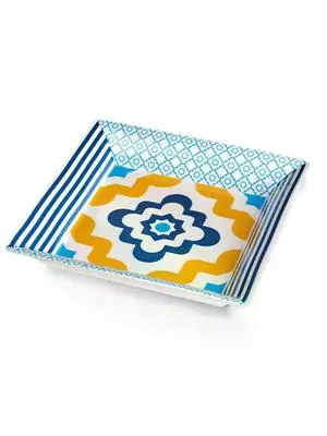 L'OCA NERA Lisbona Tile-print Tray