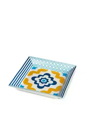 L'OCA NERA Lisbona Tile-print Tray