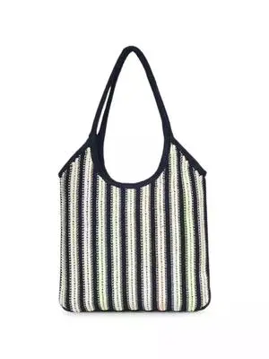 Miu Miu Crocheted Striped Tote Bag