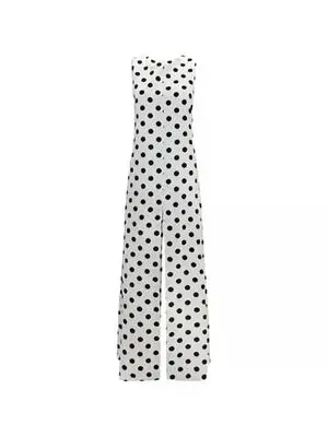 SA SU PHI Polka-dot Sleeveless Maxi Dress