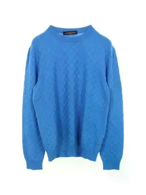 LOUIS VUITTON Damier Crew Neck Sweater - Blue