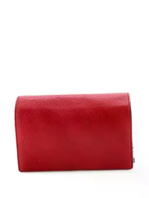 Gucci Gg Marmont Chain Wallet Leather Mini Clutch Bag