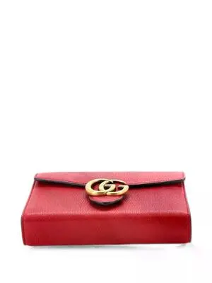 Gucci Gg Marmont Chain Wallet Leather Mini Clutch Bag