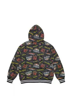 Supreme X Mitchell & Ness Nba Logo-print Zip-up Hoodie