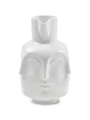 Jonathan Adler Face-embossed Pitcher - White
