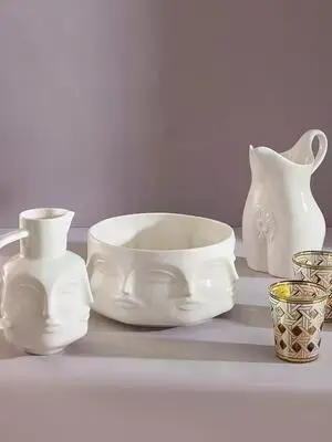 Jonathan Adler Face-embossed Pitcher