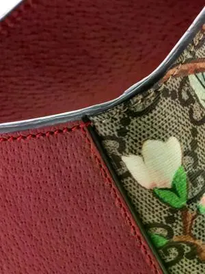 Gucci Padlock Tian Print Gg Coated Canvas Medium Shoulder Bag