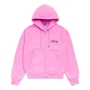 StÜssy Beach Roots Zip Hoodie Garment Dyed - Pink