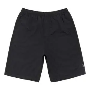 StÜssy Baggy Seersucker Beach Shorts - Black