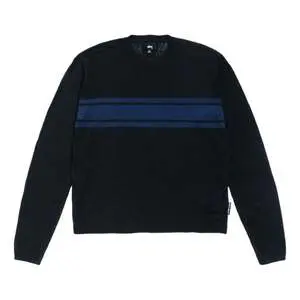 StÜssy Lightweight Striped Sweater - Black