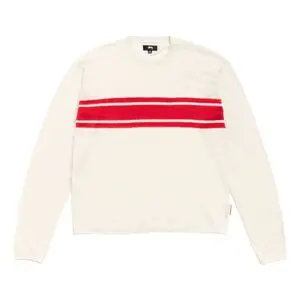 StÜssy Lightweight Striped Sweater - Bone