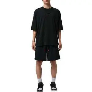 JORDAN Flight Essentials Oversized Patch T-shirt - Black
