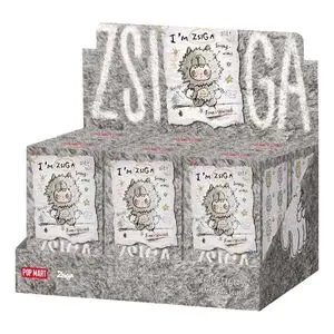 POP MART Zisga I'm Zisga Series Vinyl Plush Pendant Sealed Case - Multi-color