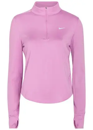 Nike Swift Dri-fit Uv Half-zip Stretch-jersey Running Top