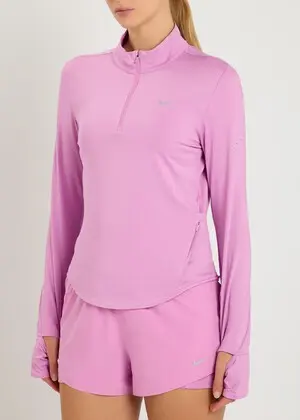 Nike Swift Dri-fit Uv Half-zip Stretch-jersey Running Top