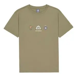 NEW BALANCE Camp Graphic T-shirts Asia Sizing - Khaki