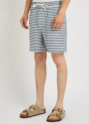 CHE Riita Textured Patterned Linen Shorts