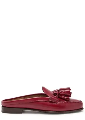 Hereu Borlada Tasselled Leather Mule Loafers