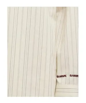 SAMSOE SAMSOE Striped Long Sleeve Shirt With Chest Pocket